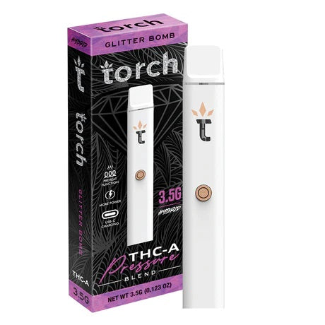 Pressure THCA Glitter Bomb Hybrid Torch Disposable Vape Pen 3.5g AVENTUS8