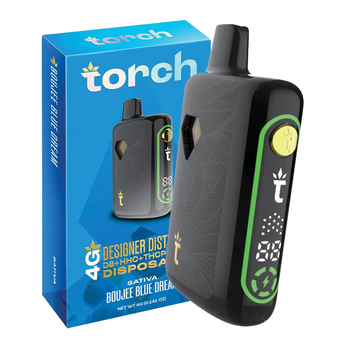 random flavor selection Torch 4g Designer Distillate Vape - Boujee Blu